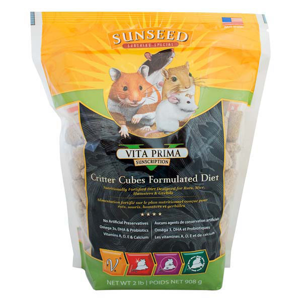 SUNSEED VITA PRIMA CRITTER CUBES FORMULA - Eureka, CA - Ferndale, CA - Nilsen Company