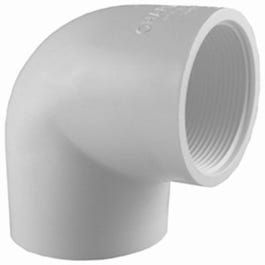 Pipe Fitting, PVC Reducing Ell, 90-Degree, White, 1 x 1/2-In. - Eureka ...