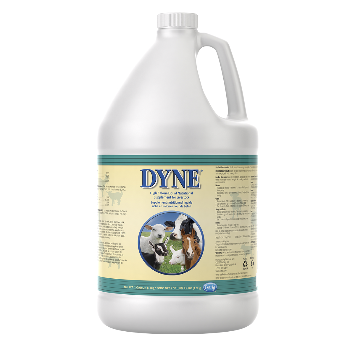 PetAg Dyne® High Calorie Liquid Nutritional Supplement for Livestock ...