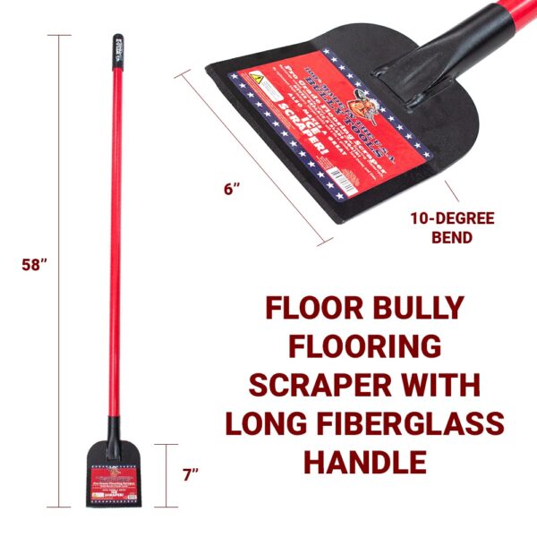 Bully Tools Floor Bully Flooring Scraper With Long Fiberglass Handle ...