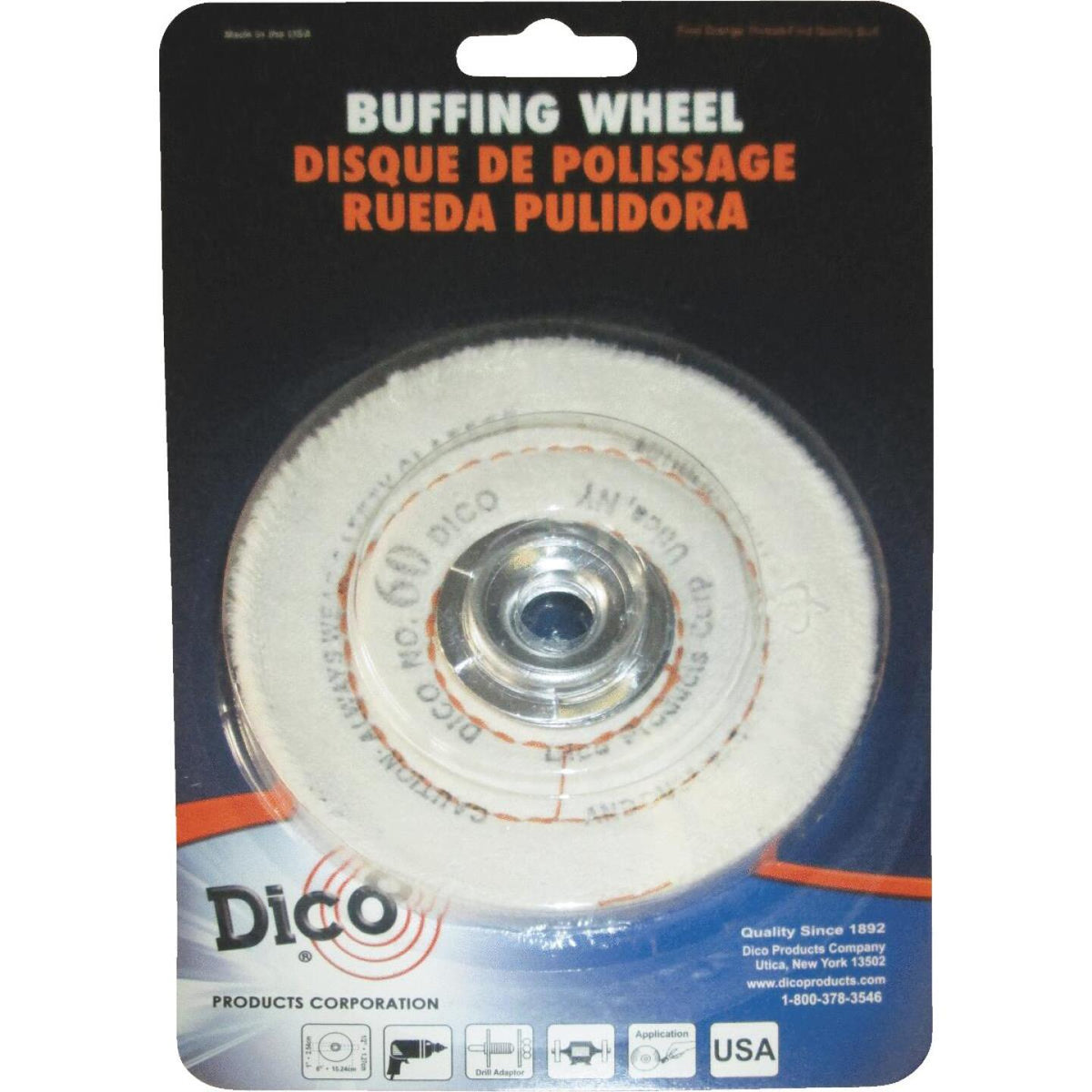 Dico 4 In. x 1/2 In. Buffing Wheel - Eureka, CA - Ferndale, CA - Nilsen ...