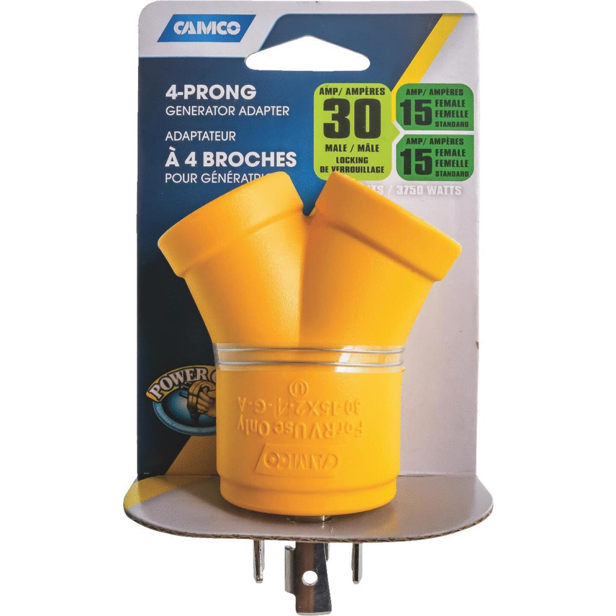 Camco Power Grip 30-Amp 4-Prong Y RV Generator Adapter - Eureka, CA ...