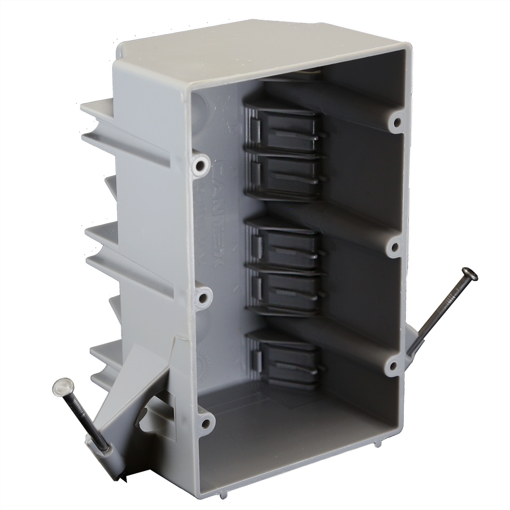 Cantex EZ BOX New Work Nail-on Residential Electrical Switch and Outlet ...