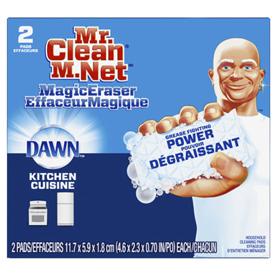Mr. Clean Magic Eraser Kitchen Sponge Scrubber Grease Fighter - Eureka ...