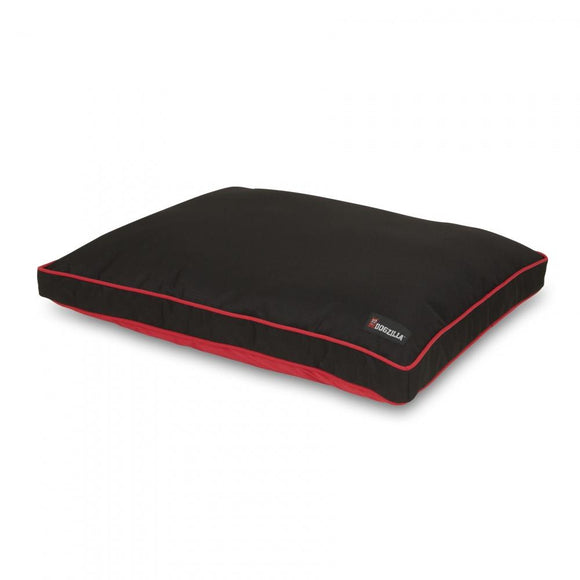 Dogzilla Gusseted Red and Black Pillow Dog Bed - Eureka, CA - Ferndale ...