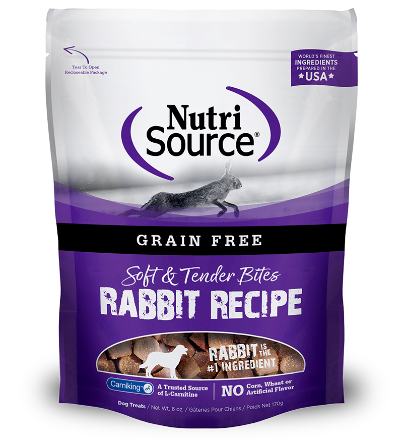 NutriSource® Grain-Free Rabbit Bites Dry Dog Treat - Eureka, CA ...