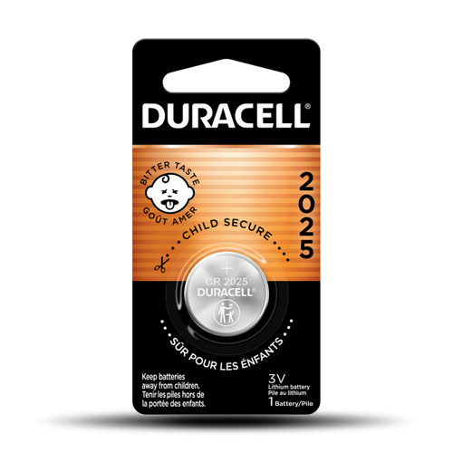 Duracell CR 2025 Lithium Coin Battery with Bitter Coating - Eureka, CA ...